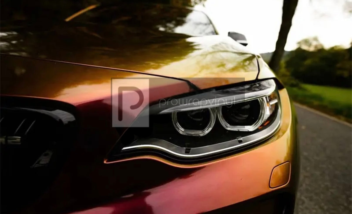 Gloss Metallic Vinyl Series - ( Rising Sun Red Gold ) – ProWrapVinyl